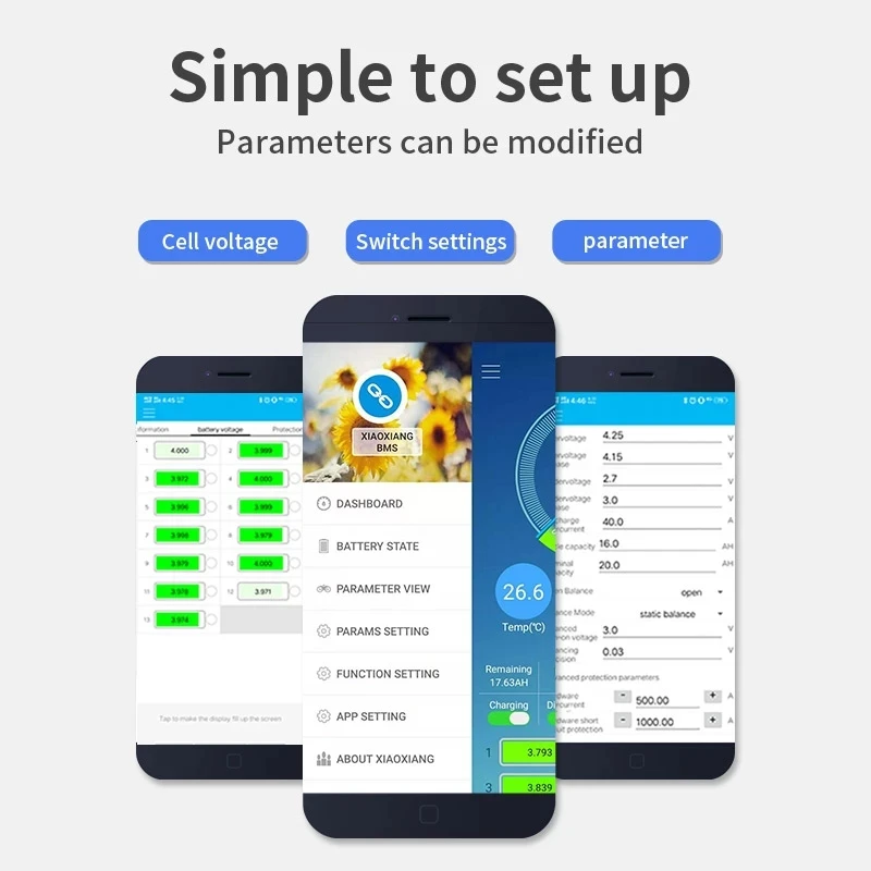 Jbd智能bms 4s 12v 60a 80a 100a 1201 Li-ion Lifepo4锂保护板平衡高电流蓝牙app软件gprs - Buy Jbd智能bms 4s 12v 60a ...