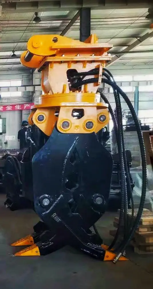 Excavator Hydraulic Rotating Grapple Wooden Grapple Log Grab Stone ...