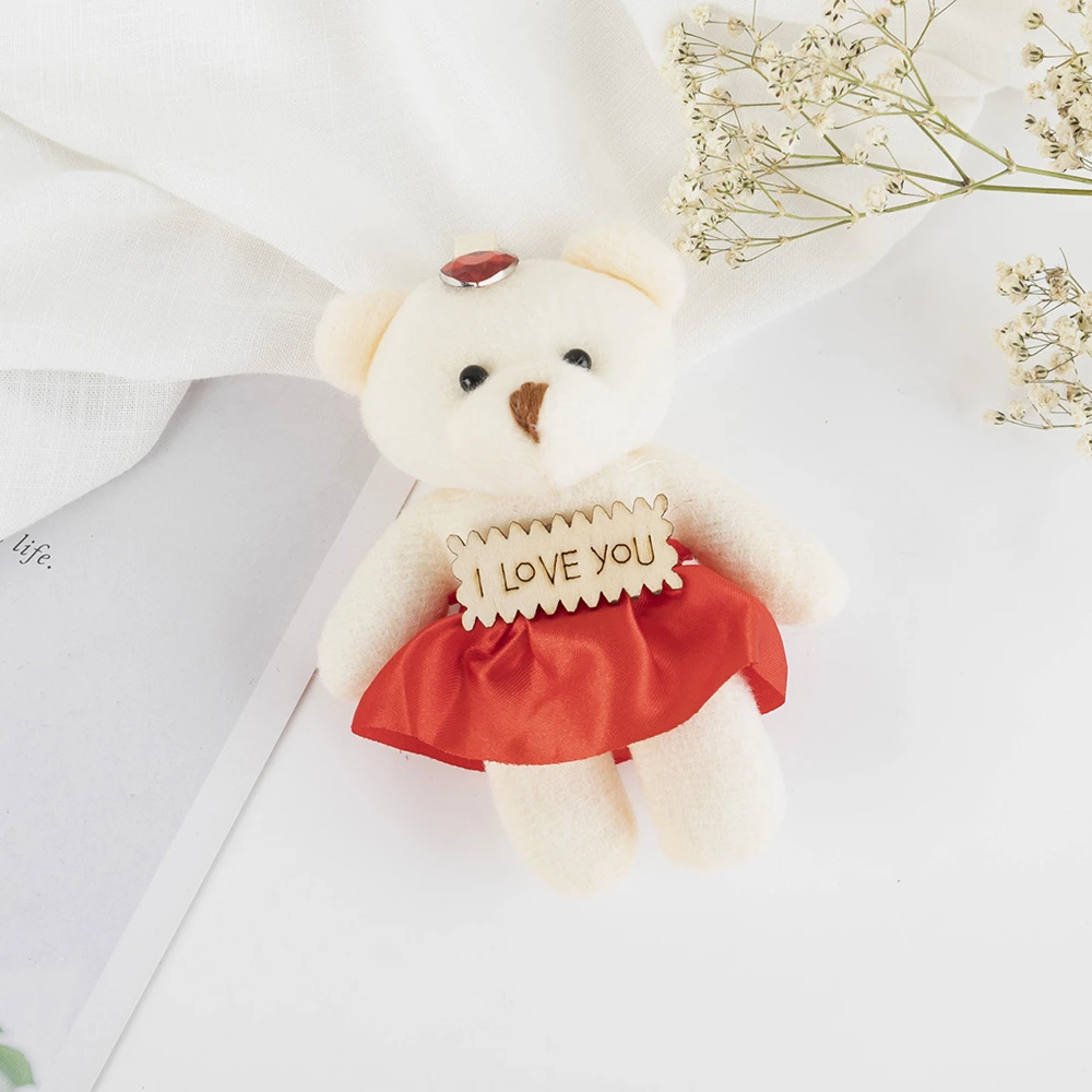 Cute Mini Toy Plush Teddy Bear Keychain Fashion Small Tuffed Soft ...