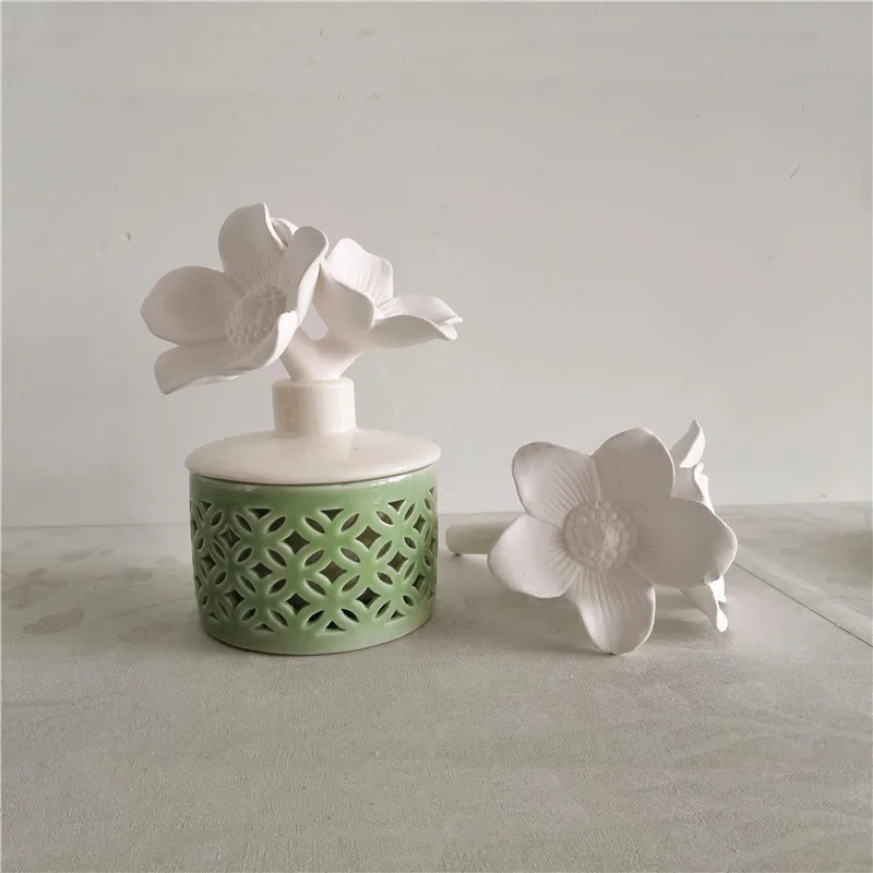 Passive Diffuser Flower Diffuser Ceramic Flower Home Fragrance Diffuser ...
