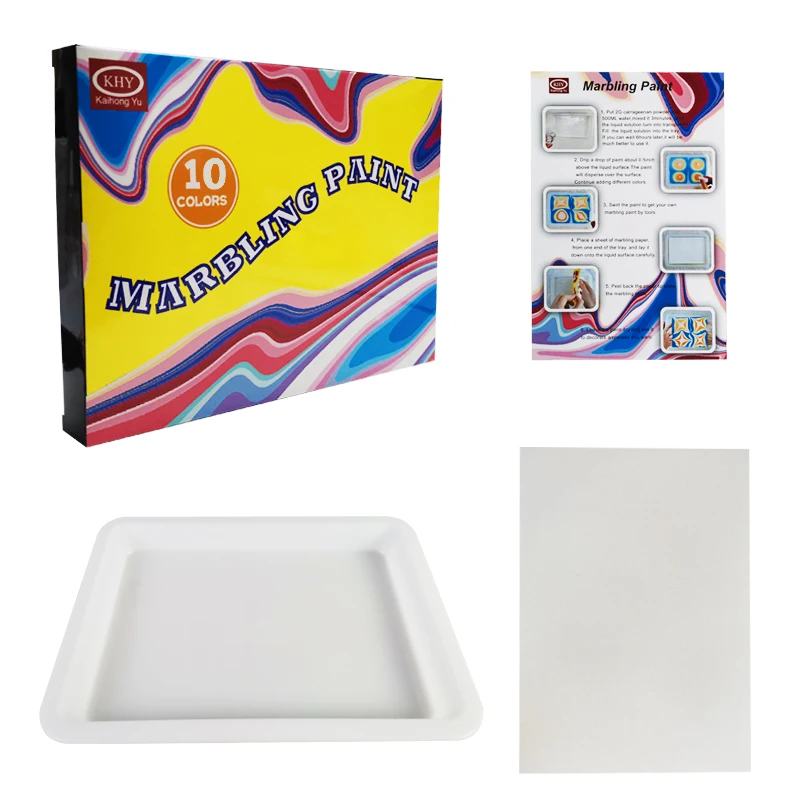 Creative Marbling Art Set For Kids Magic Drawing Paint On Water Non ...