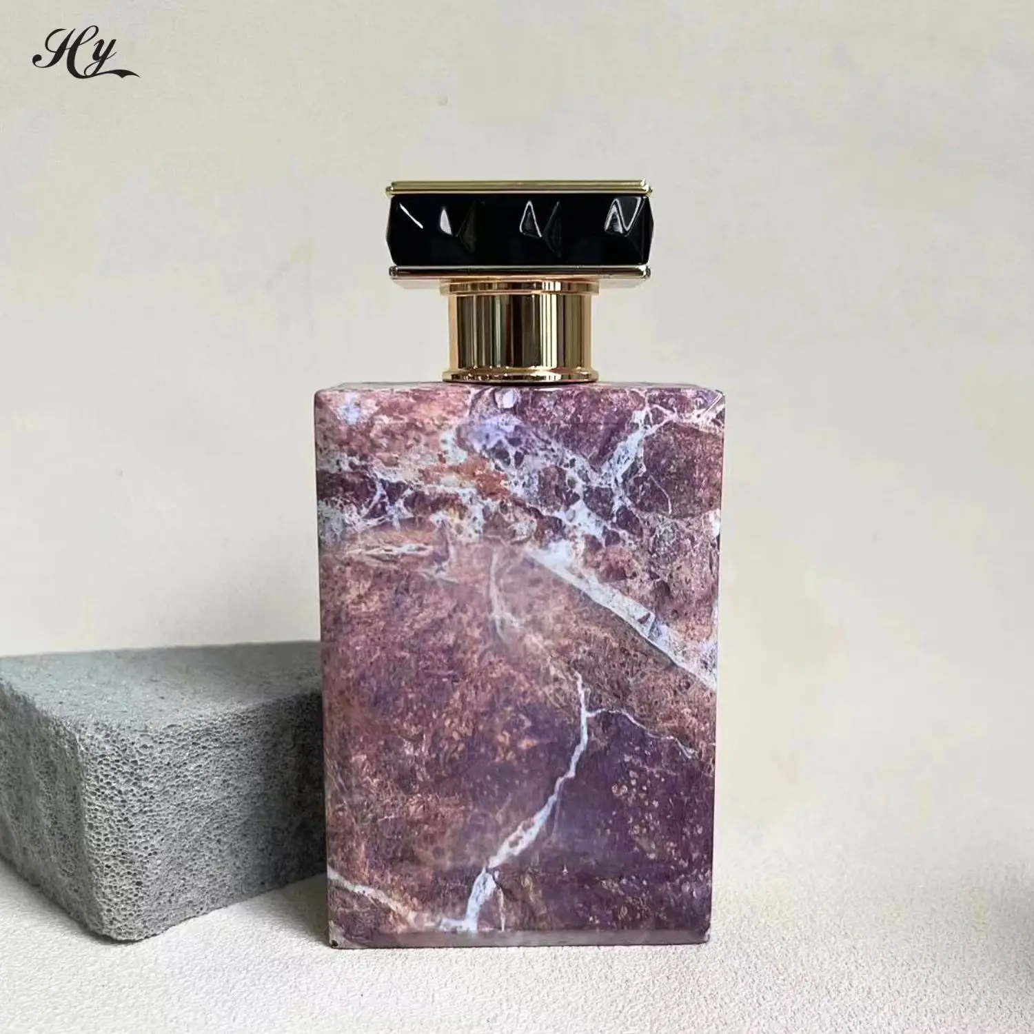 Hanya Marble Pattern Perfume Bottle 50ml Empty Perfumes Bottles Han ...