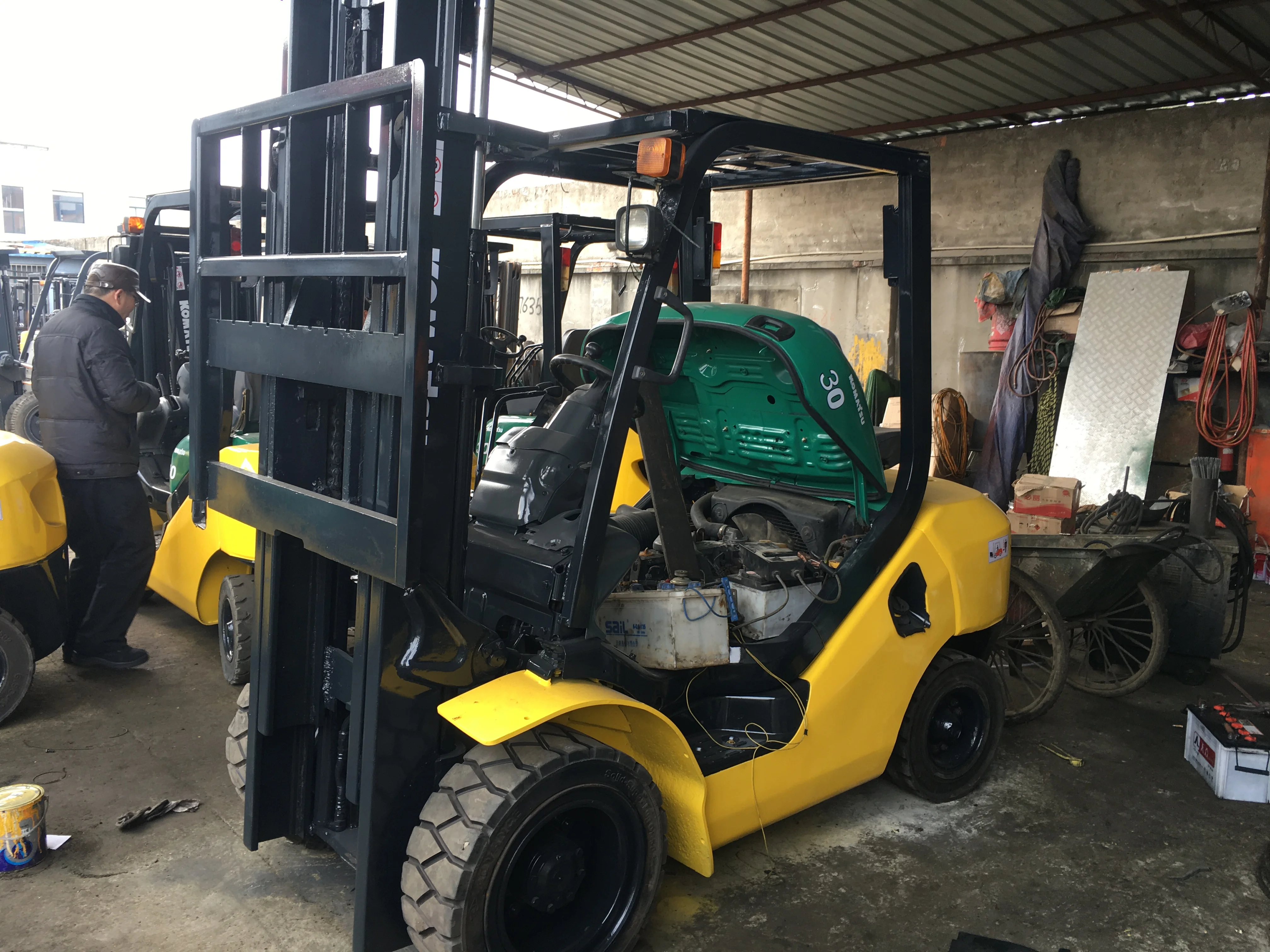 Used Komatsu 3 Ton Forklift Hydraulic Lifting Height Fd30 Forklift For Sale - Buy Komatsu 3 Tons ...