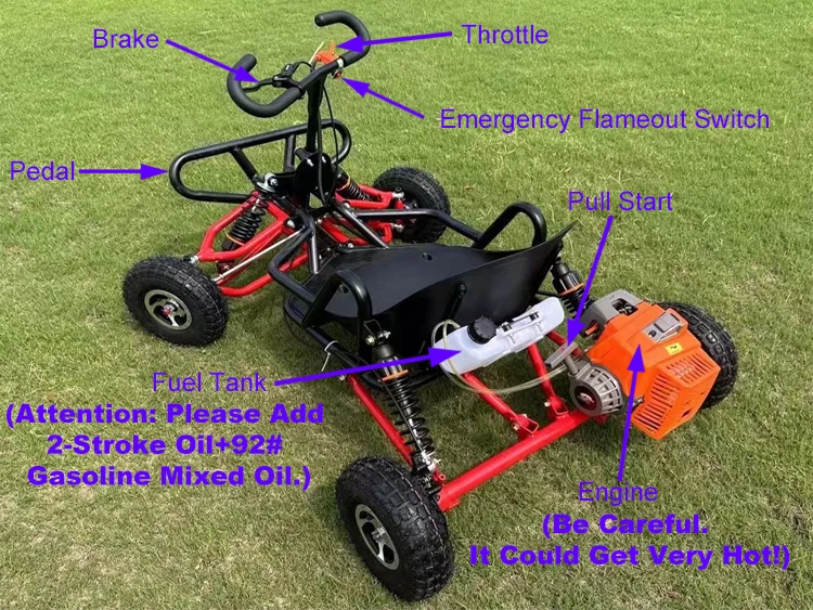 90CC off-Road Dune Buggy - High-Speed Fun for Adults & Teens