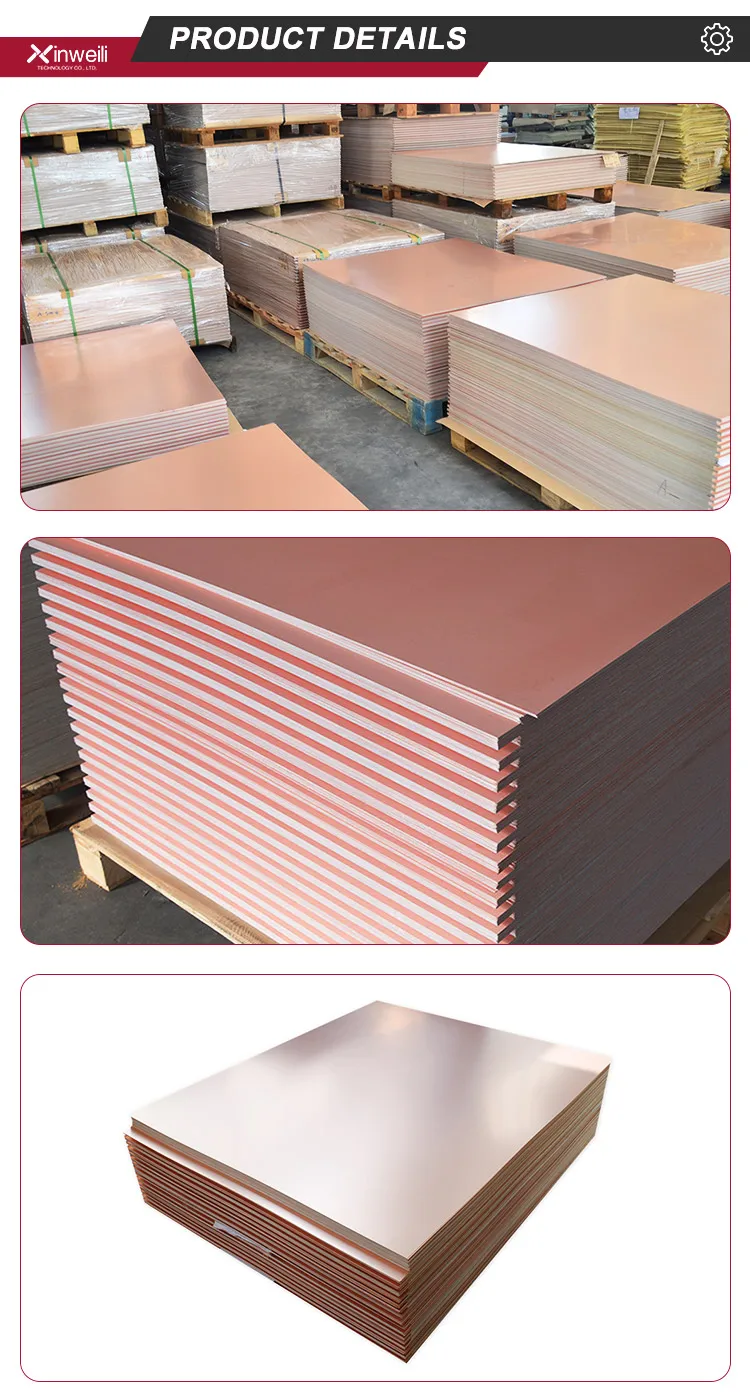 Base Copper Sheet Clad Laminate Aluminum Copper-clad Aluminum Sheet 1mm ...