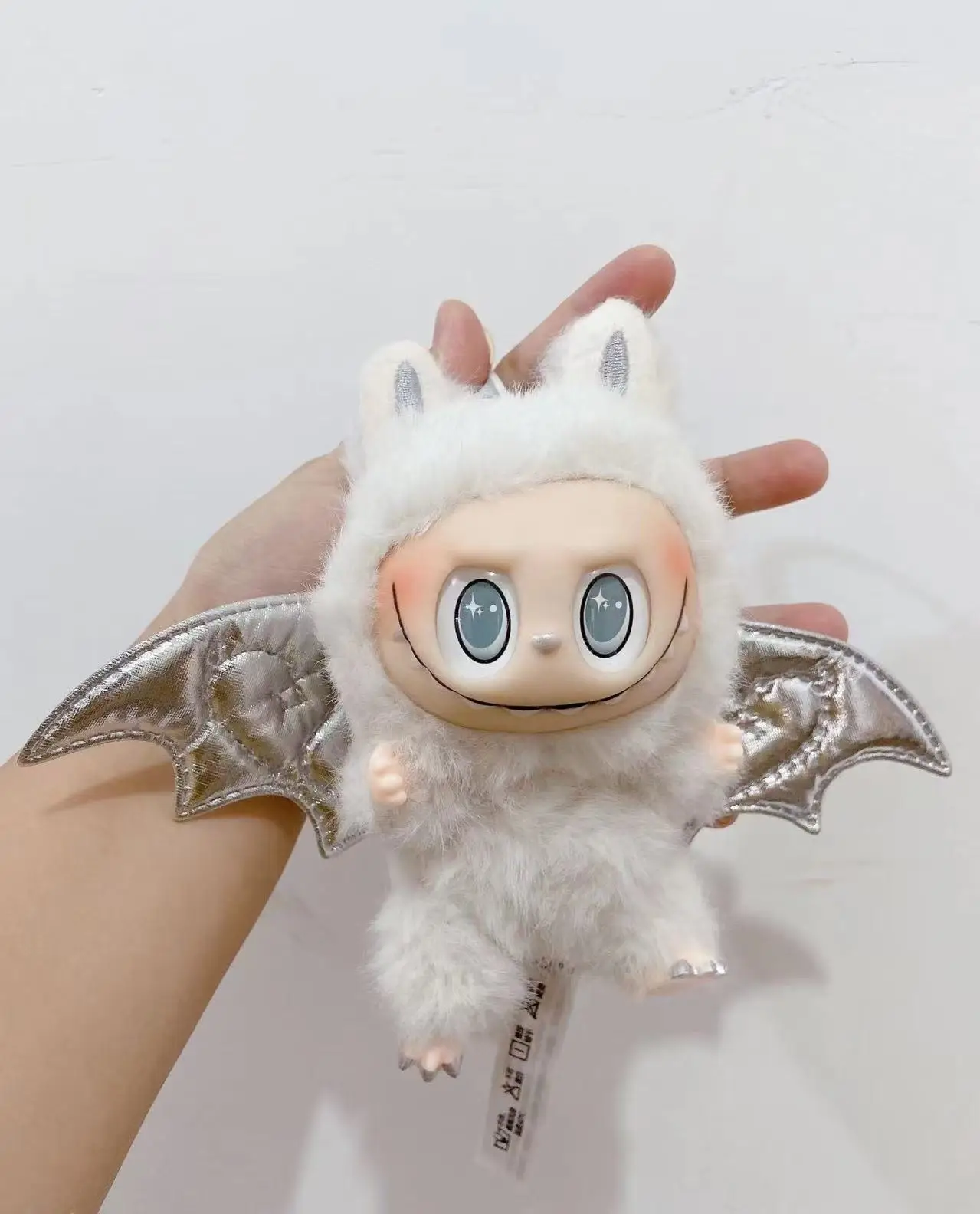Labubu Plush Doll with Zimomo Tail Cute Kawaii Collectible Stuffed ...
