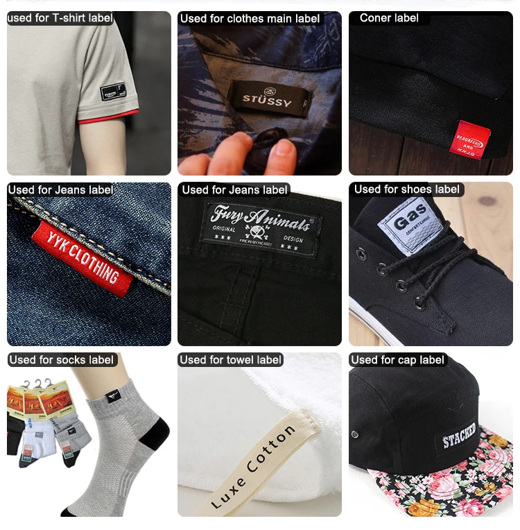 Customized Gold Stamp Printing Garment Washing Care Labels Clothing ...