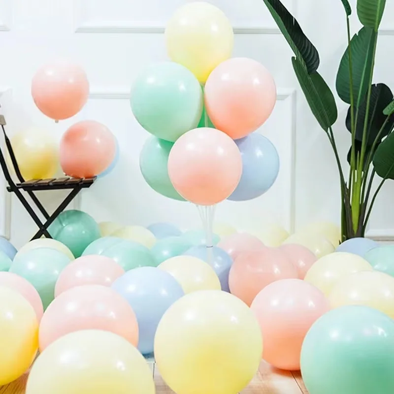 100pcs Packed 10inch Macaron Color Birthday Party Balloons For ...