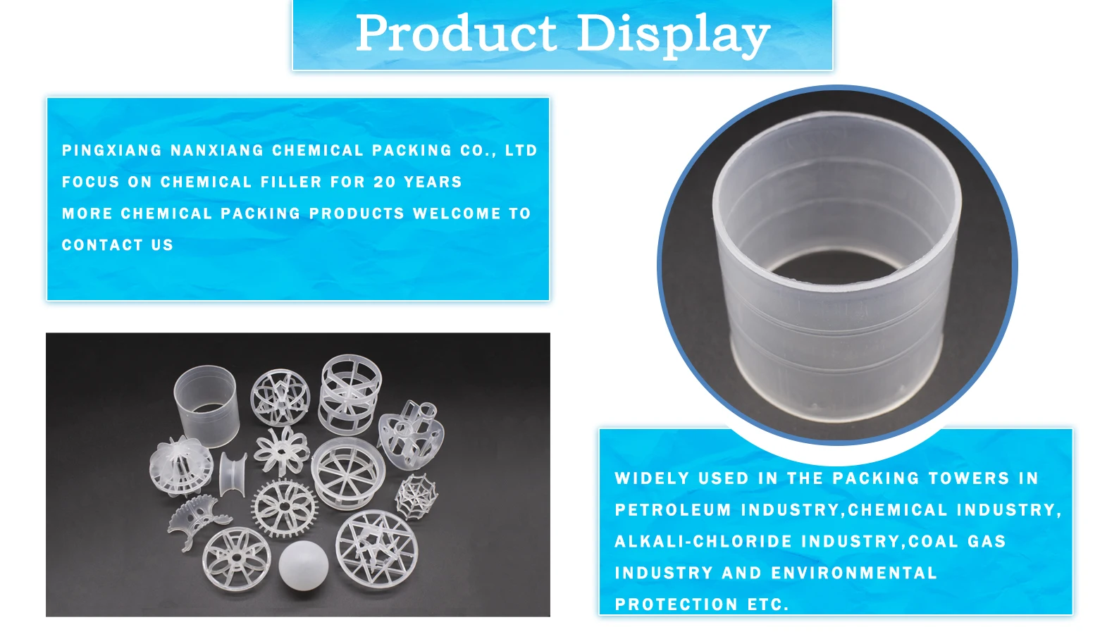 Plastic Raschig Ring Tower Packing Pe Pp Rpp Pvc 25mm 38mm Plastic ...