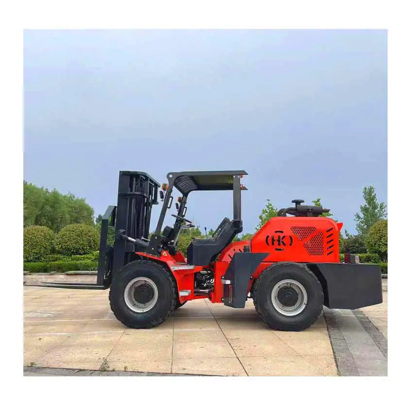 Hydraulic Articulated 4wd 4x4 Off-road Forklift For Forest Transport - Buy China 4wd Hydraulic ...
