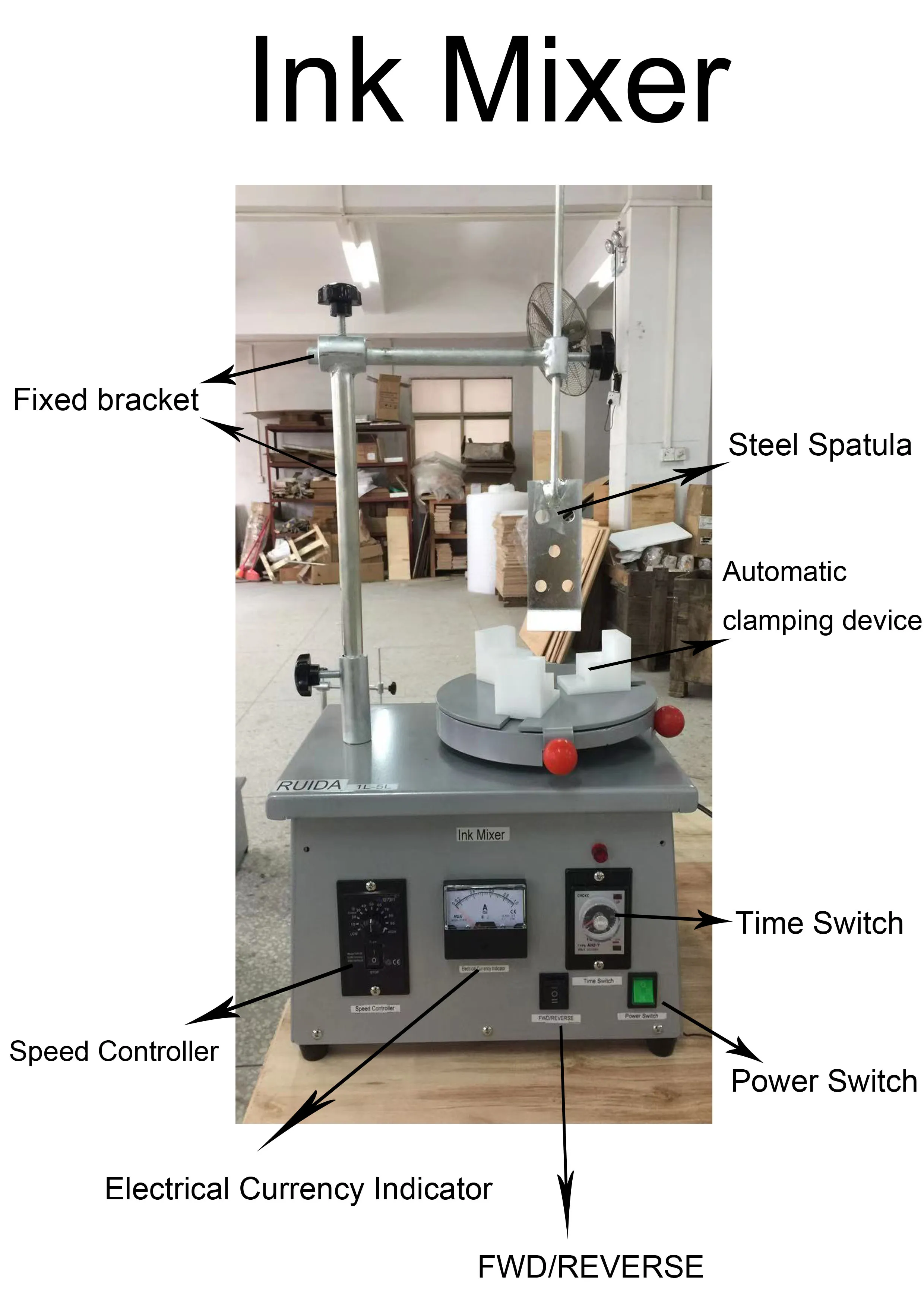 Color Ink Mixer Blender Agitator for Paint - Automatic 1L to 5L Mixing ...