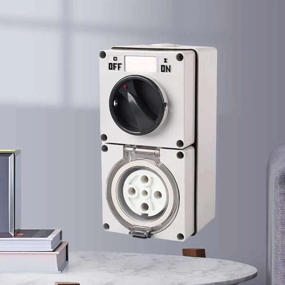 Oswell Australia Ip66 32a 5round Pin 500v Switch Socket Industrial ...