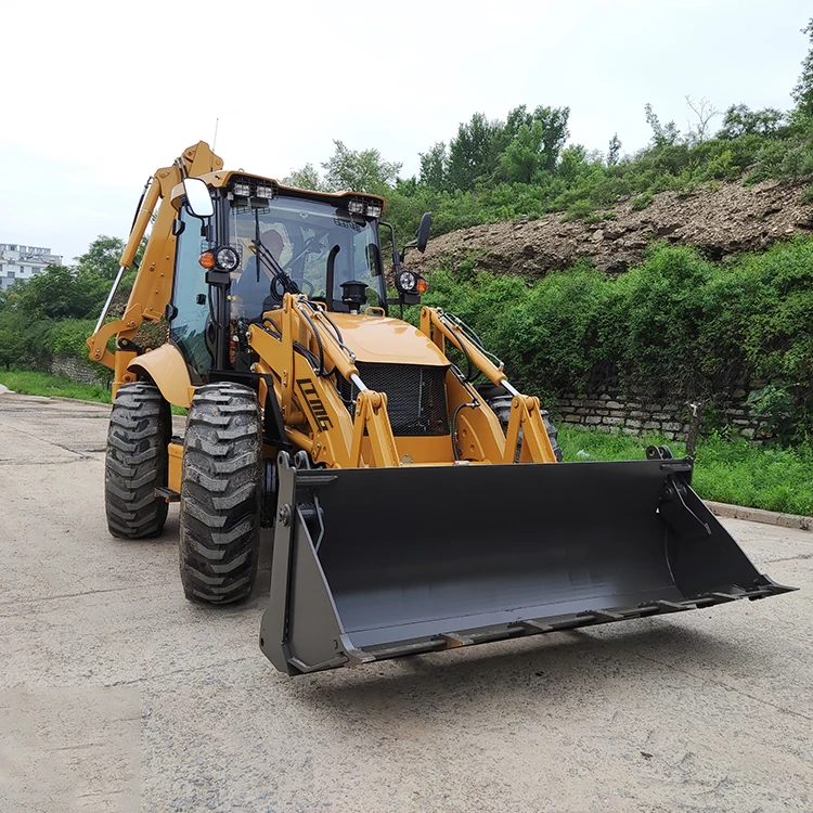 Ltmg Cheap Backhoe Loader 4x4 Four Wheel Steering Front Backhoe ...
