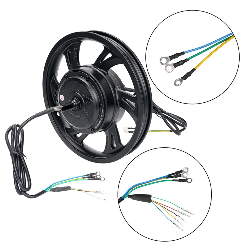 14in Wheel Hub Motor 48V72V 1000W to 5500W Disc Brake Hub Motor for ...