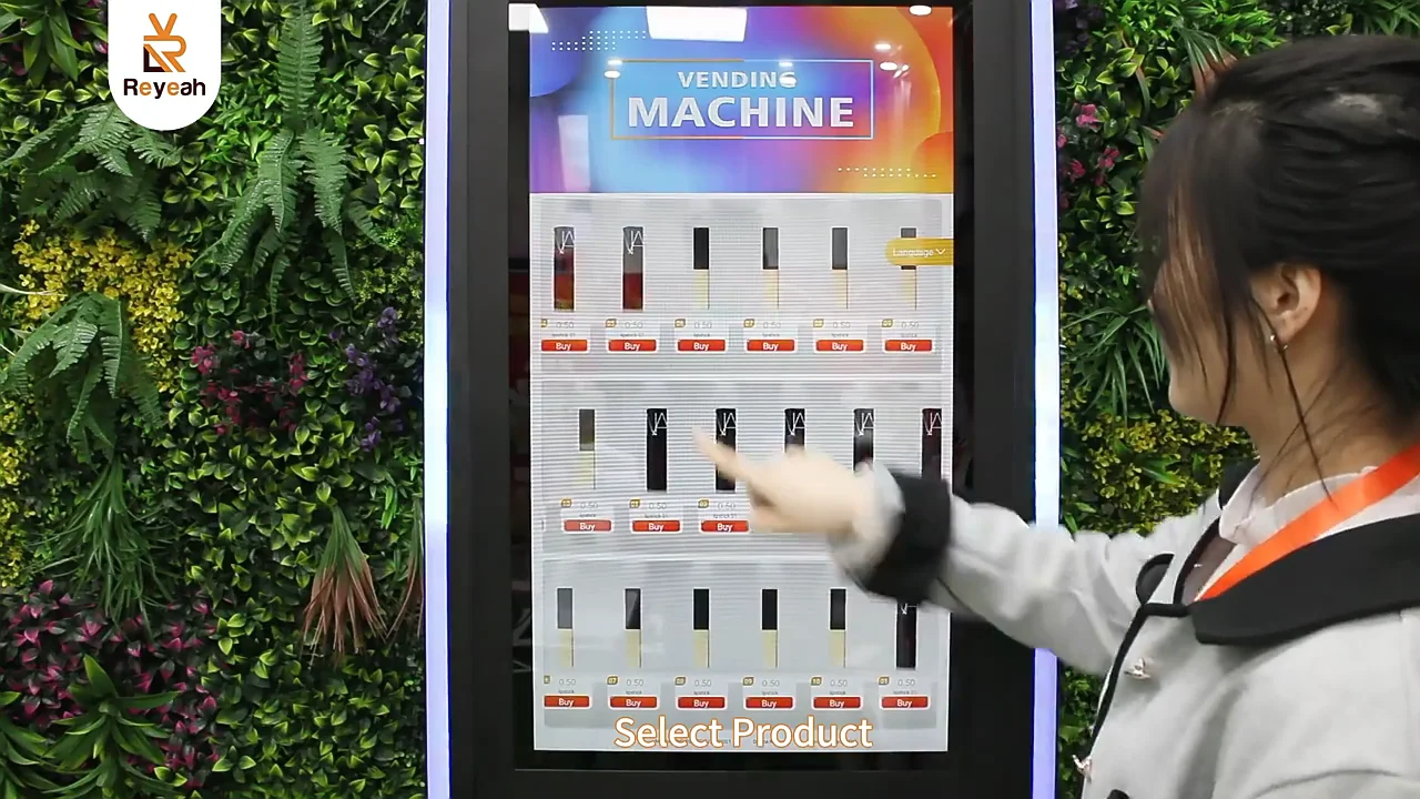 Id Card Reader Vending Machine Age Verification 32 Inch Mini Touch ...
