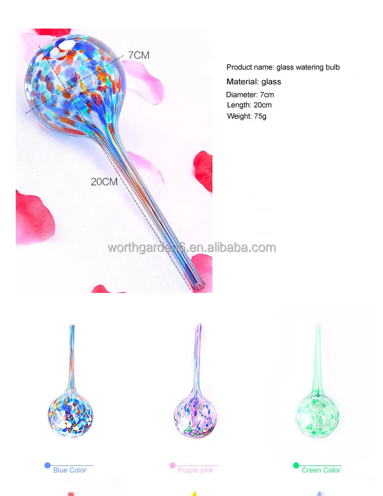 Decorative Glass Watering Bulbs - Automatic Drip Irrigation