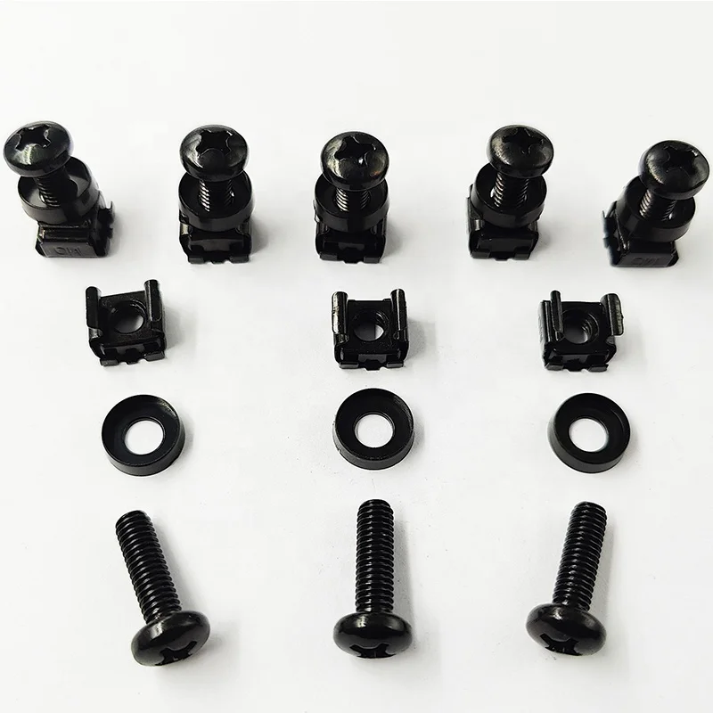 Black 8mm Lock M4 M6 M8 Cage Nut Fastener with Screws| Alibaba.com