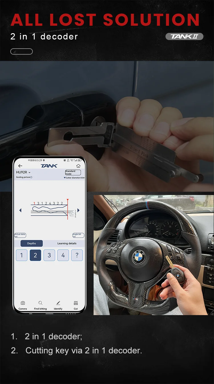 2023 Newest 2m2 Tank Automatic Car Key Cutting Machine Work On Android ...