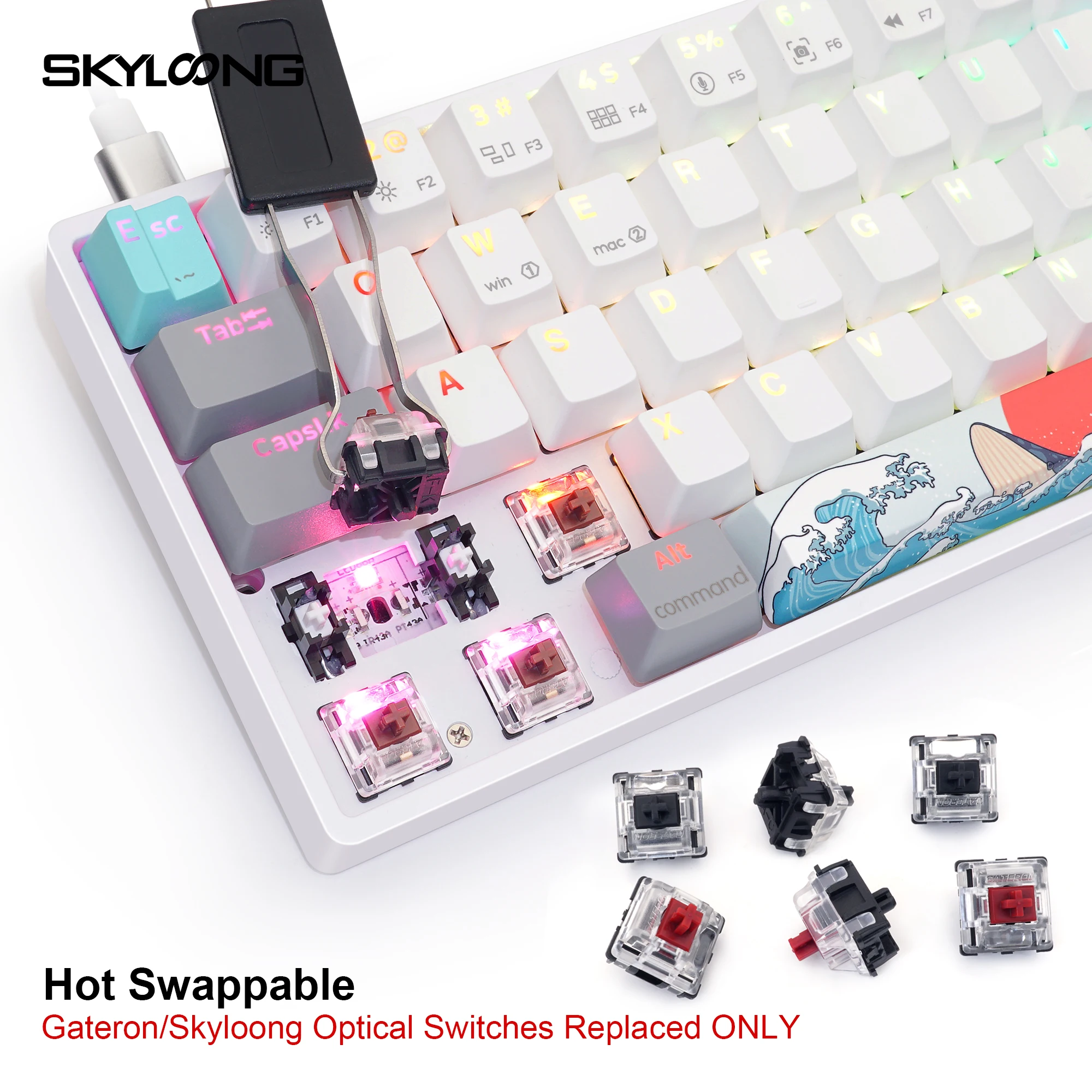 Skyloong SK61 Mechanical Keyboard with Gateron Optical Switches