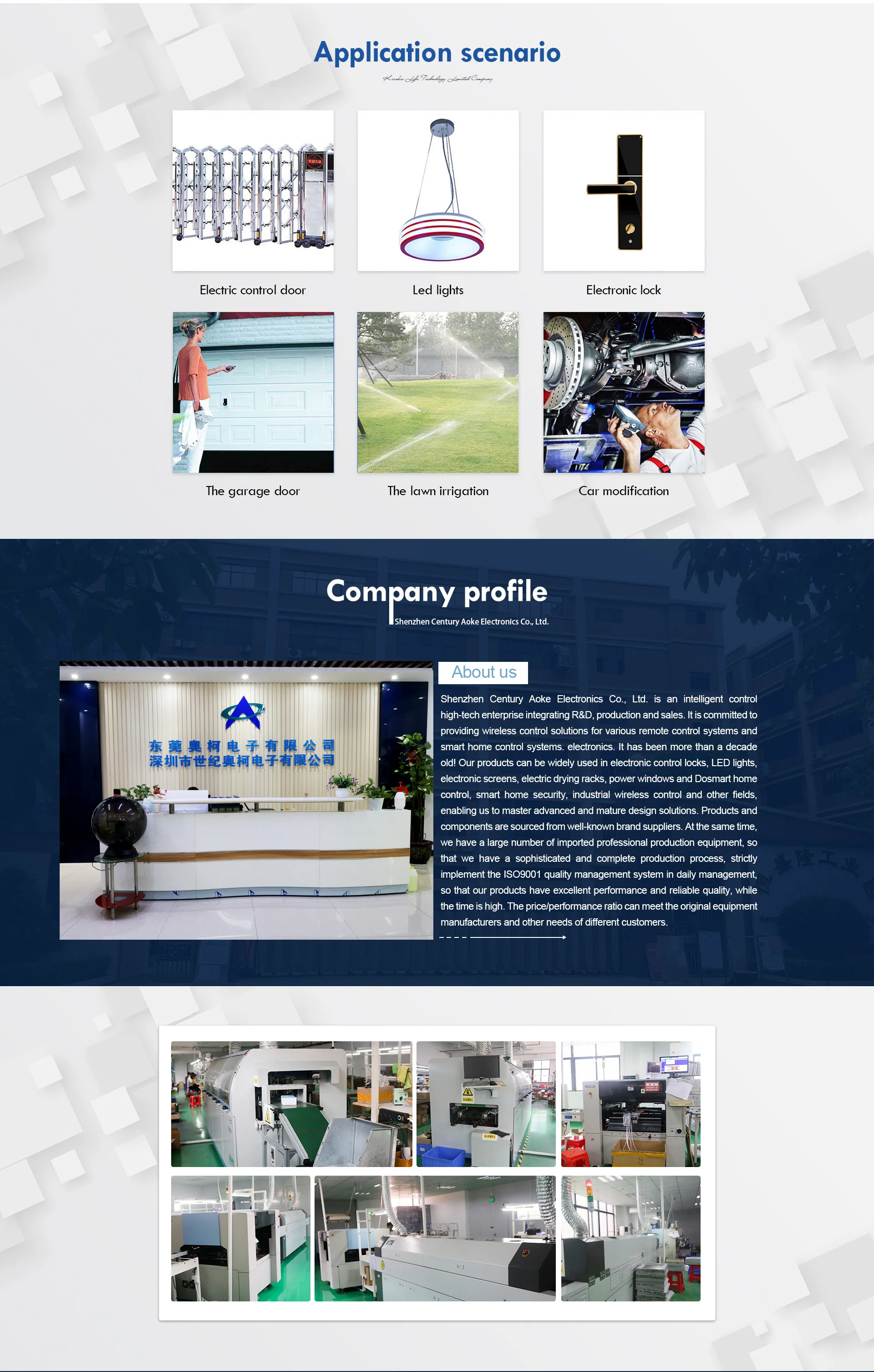 Shenzhen Century Aoke Electronics Co., Ltd. - Remote Control, Wireless ...