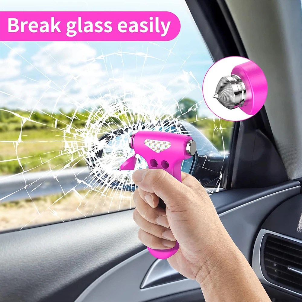 Mini Safety Hammer Emergency Window Breaker Glass with Seat Belt Cutter ...