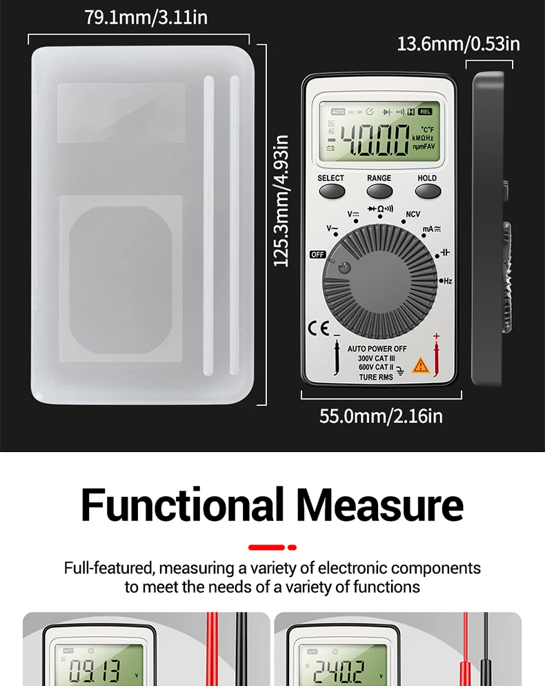 ANENG AN101 Mini Digital Multimeter - Professional Testing