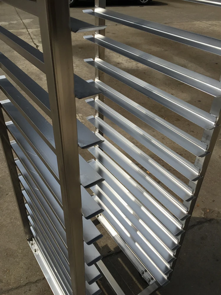 Stainless Steel Bread Cooling Trolley - Heavy Duty & Sustainable