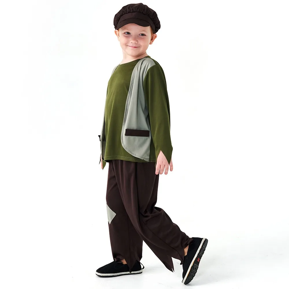 Alibaba.com: Kids Victorian Poor Boy Costume, Colonial Pioneer Outfit ...