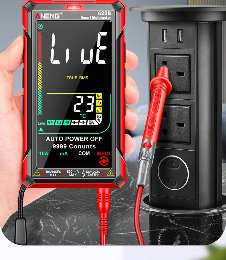ANENG 622B Digital Smart Multimeter - 9999 Counts & Auto Range