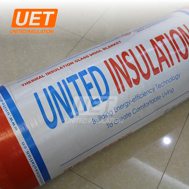 10-48kg/m3 Density Popular Resilient Porous Glass Wool Batts For Attic ...