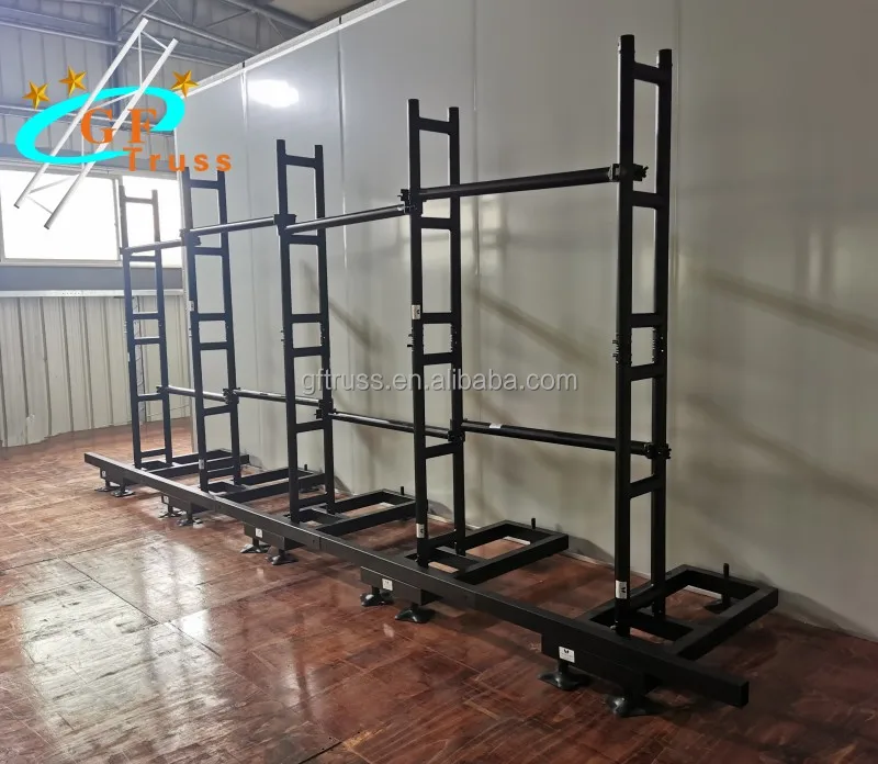 Easy Setup LED Screen Ground Support Stand Kit Led Screen Black Truss ...