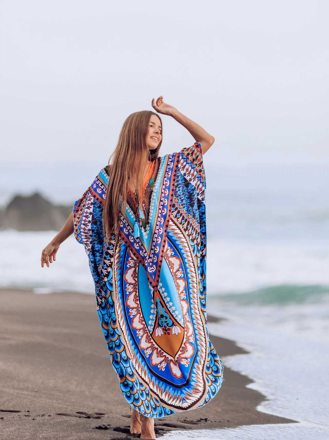 Dubai Beach Women Kimono Kaftan Abaya Dress Cover Ups - Buy Cover Ups ...