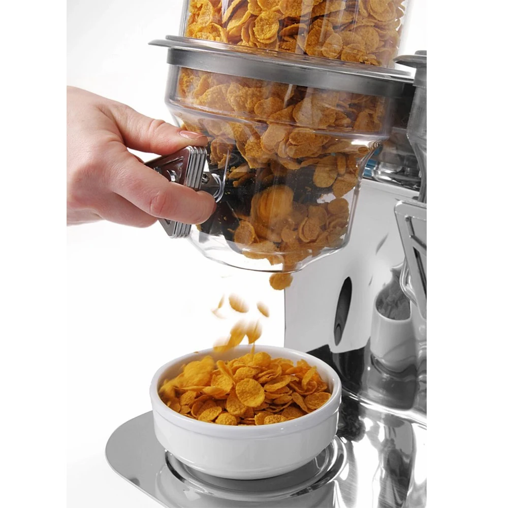 Stainless Steel Dry Food Dispenser Multi Cereal Dispenser Food Storage ...