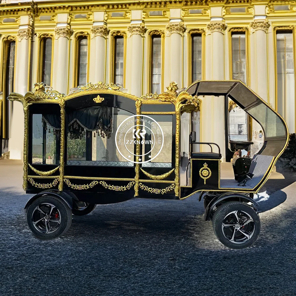 2024 American Style Coffin Car Funeral Hearse Trailer Electric Funeral ...