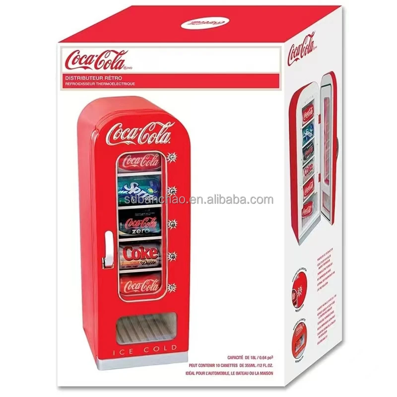 Moq 1 Red Mini Fridge For Vintage Fridge 12v Office Dorm Cottage Diet ...