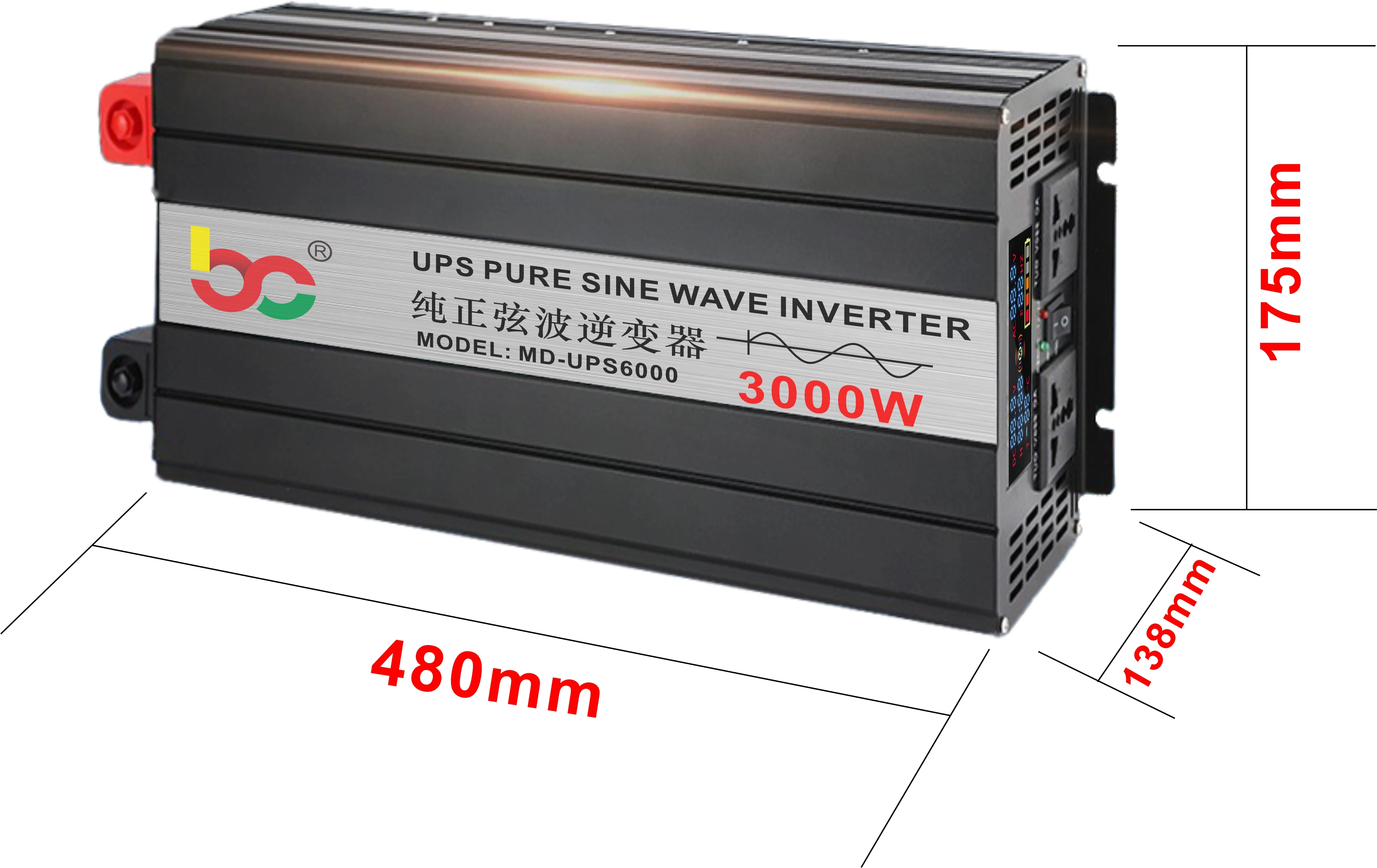 5kva Hybrid Solar Grid Tie Inverter 3kva 24v Frequency Inverter ...