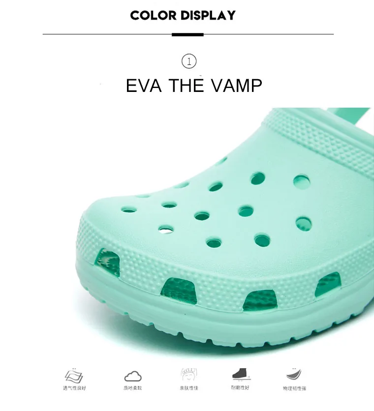 Croc Wholesale Vendors Custom Logo Garden Clog Eva Flat Pvc Croc Men's ...