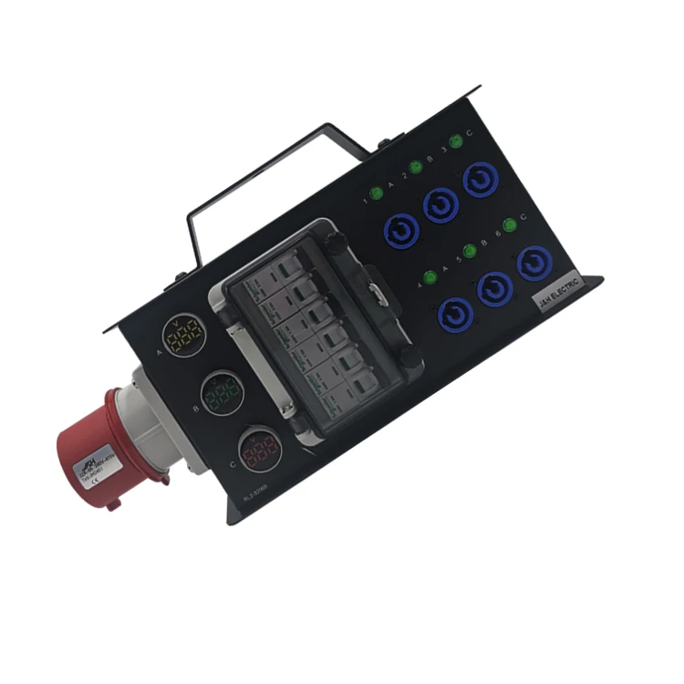 J&h Electric 32a To 6pcs 20a Powercon Stage Power Box - Buy Power Split ...