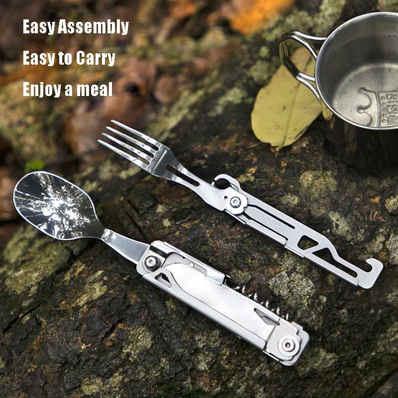 6 in 1 Detachable Cutlery Set - Sustainable Outdoor Solutions