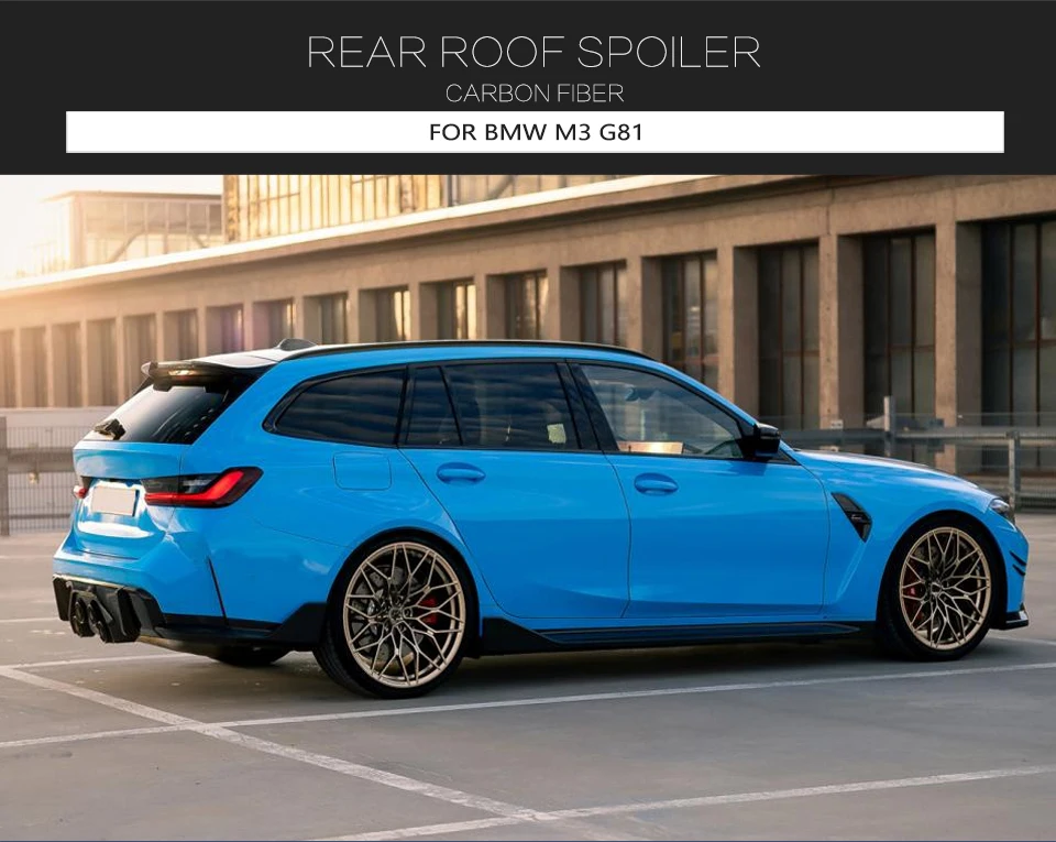 Wholesales Real Carbon Fiber Rear Roof Spoiler For Bmw G81 M3 2021-2023 ...