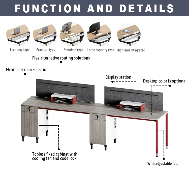 Modern Cubicles Office Workstation Aluminum Leg Open Work Space for 6 ...