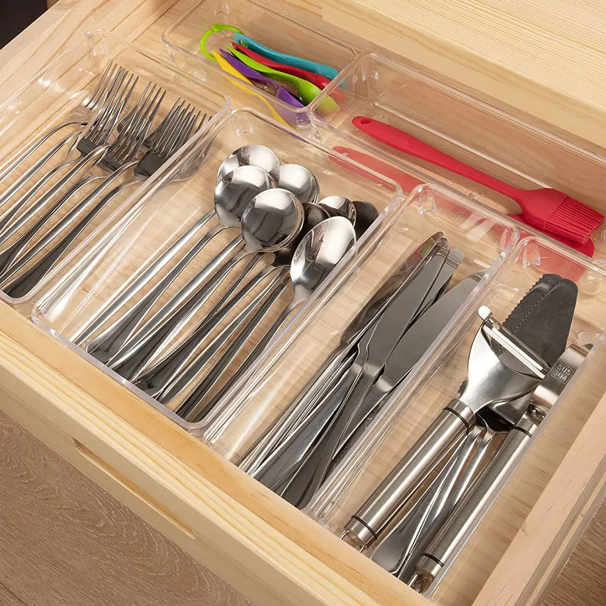 Multi-purpose Office Desk Drawer Organizer Trays Set