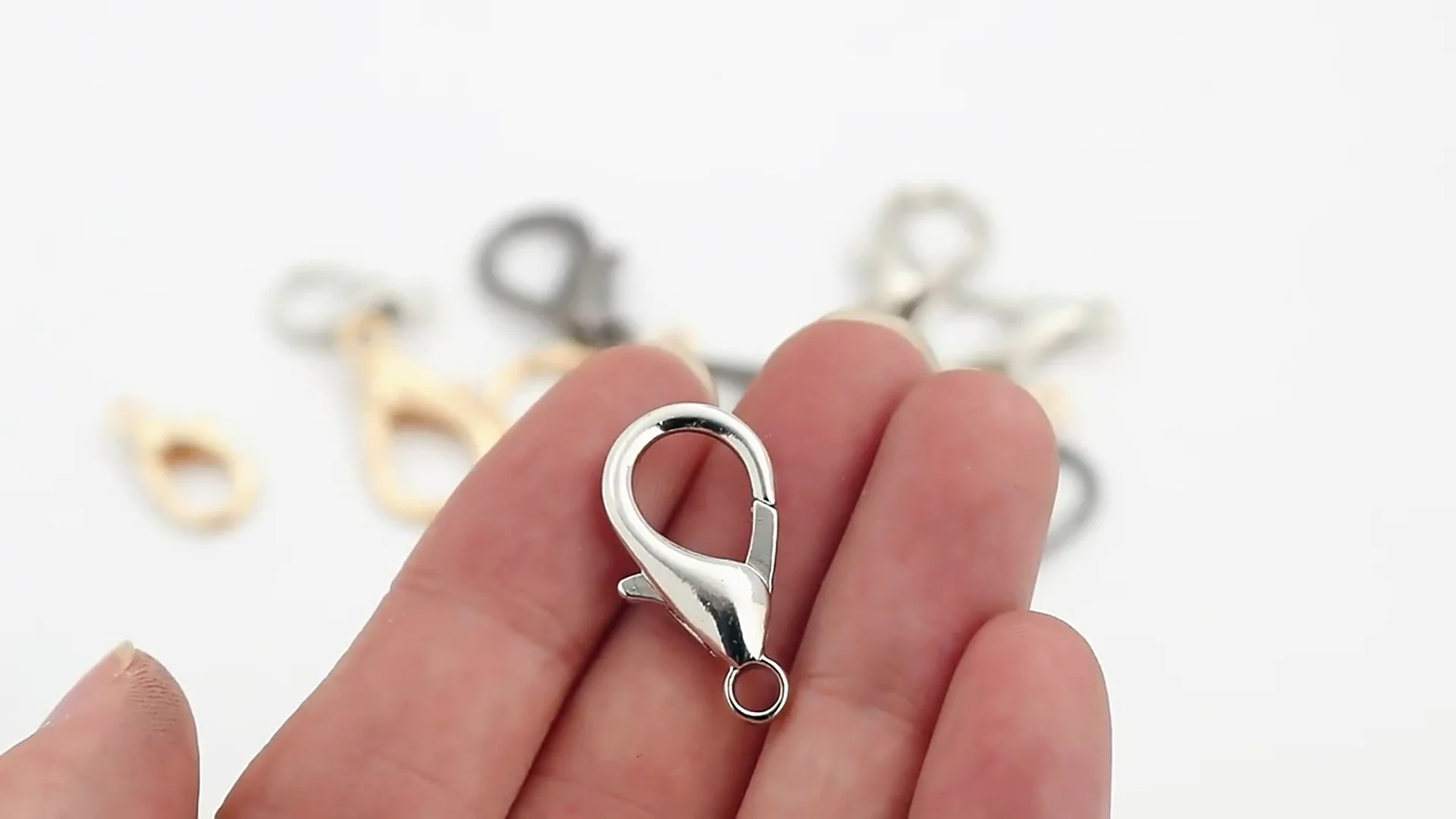 16mm Diy Small Lobster Clasp Buckle Key Buckle Bracelet Necklace Buckle ...