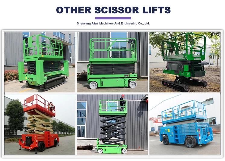 Outdoor Rough Terrain Electric Diesel Man Lift Machine Tracked Driven ...