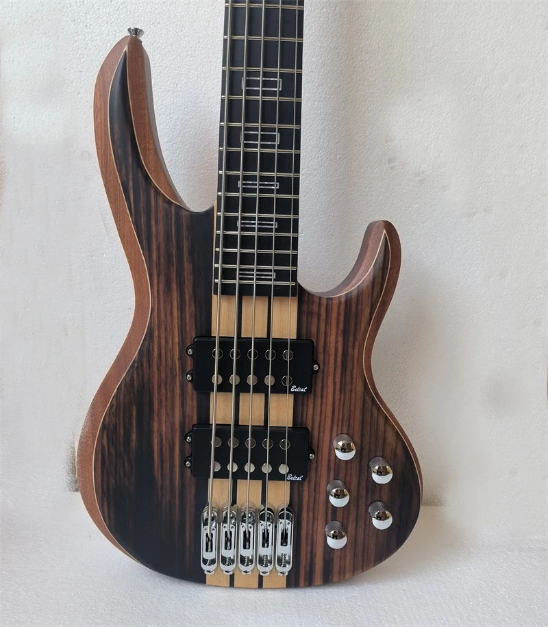5 String Electric Bass Guitar,High Quality Neck Through Body Electric ...