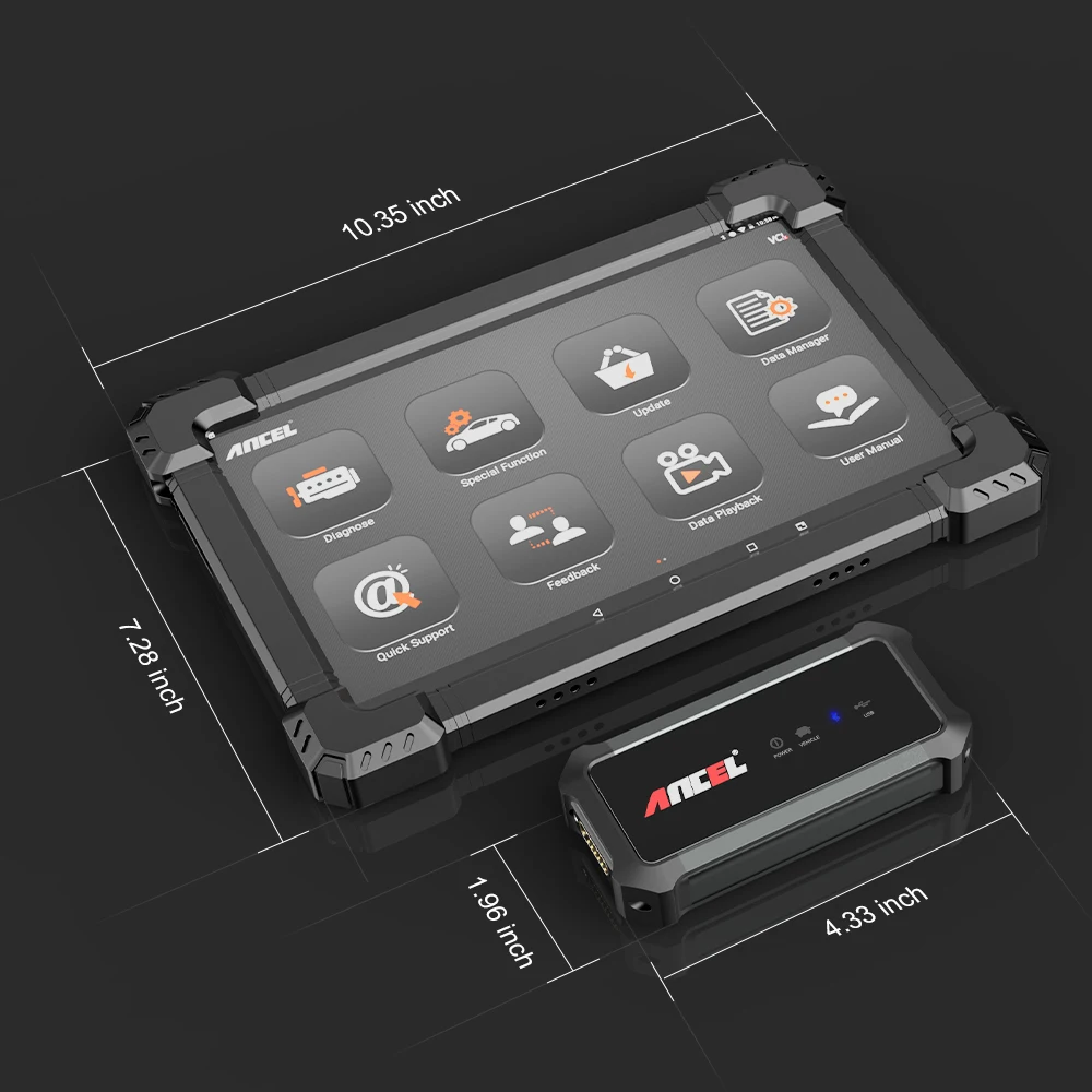 Car Diagnostic Tools Ancel X7 Professional OBD2 Scanner Full System Oil ...