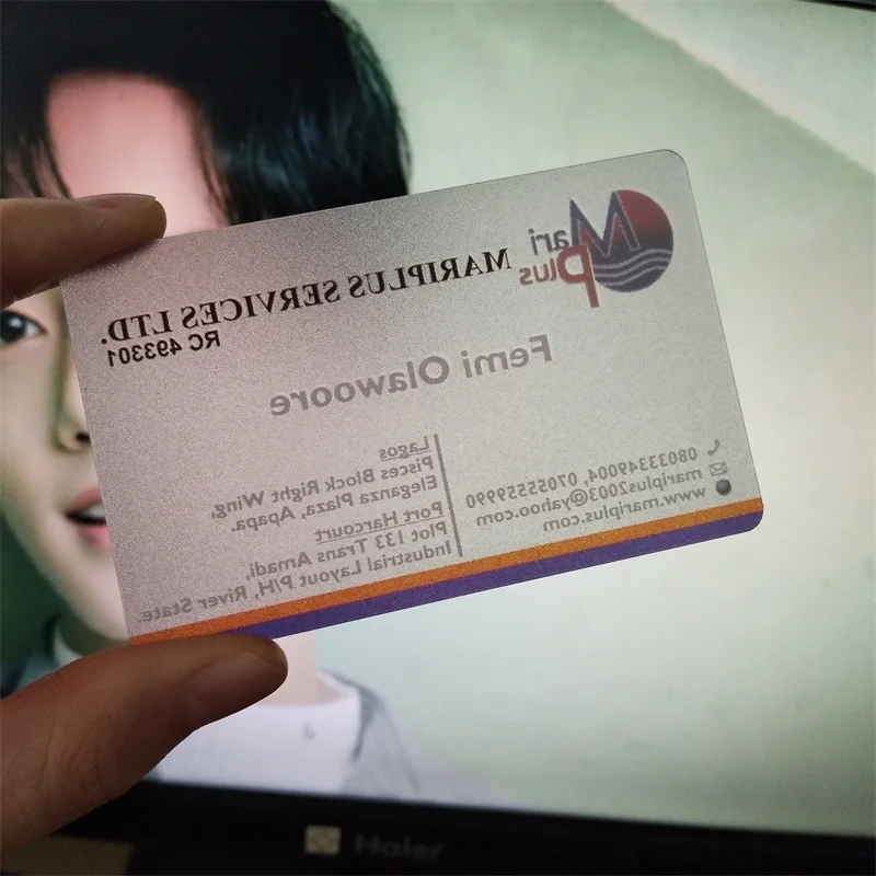 Customized Printing Credit Card Size Clear Transparent Business Card ...