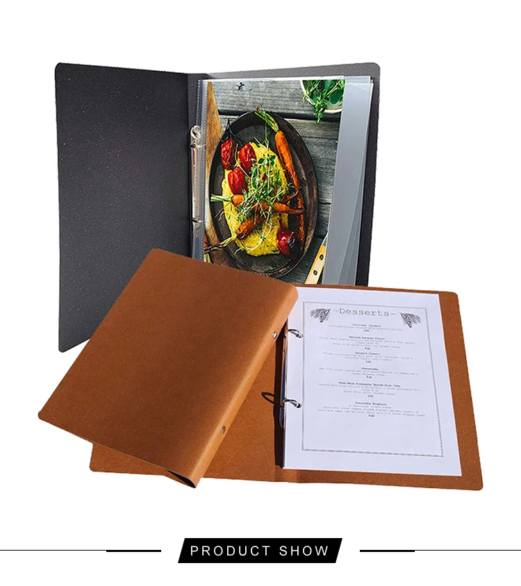 Leather Menu Binder - Durable & Stylish Restaurant Covers