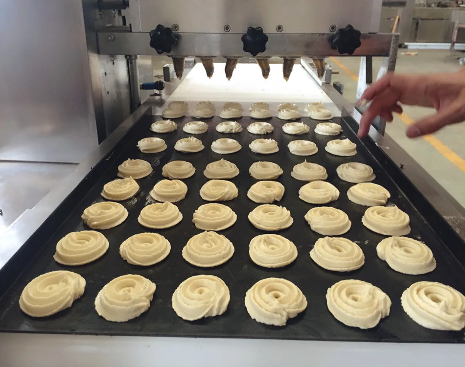 Cookie Depositor Dropping Machine Bakery PLC Macarons Puff Pastry Stick ...