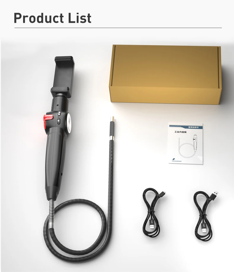 Ralcam H408d Portable Industrial Borescope 360 Steering Hd Video Camera ...